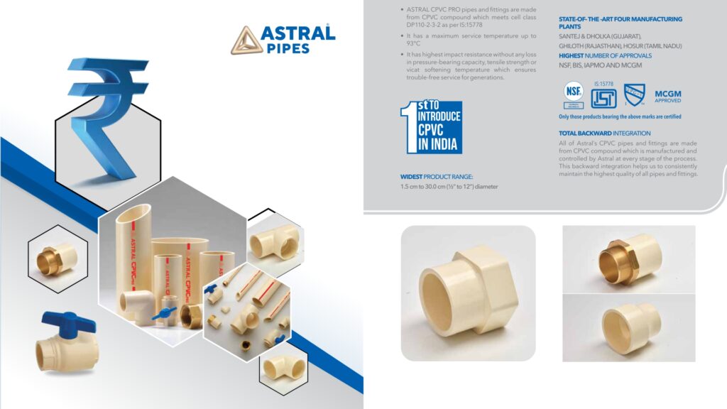 Astral CPVC Pipes - Lifetime Bath & Kitchen